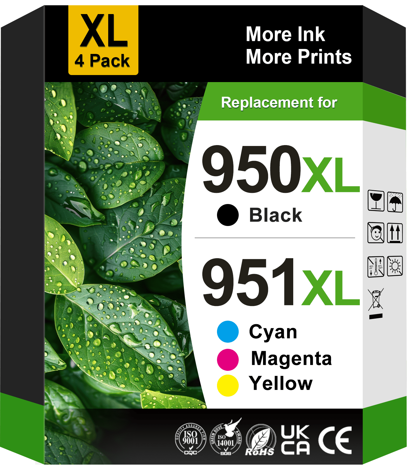 950XL 951XL Ink Cartridge Compatible for HP 950 and 951 Ink Cartridges ...