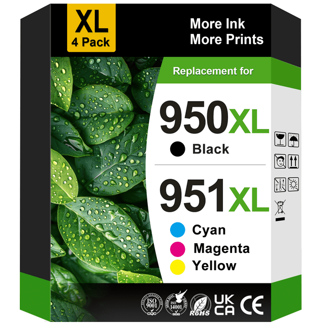 950XL 951XL Ink Cartridge Compatible for HP 950 and 951 Ink Cartridges ...