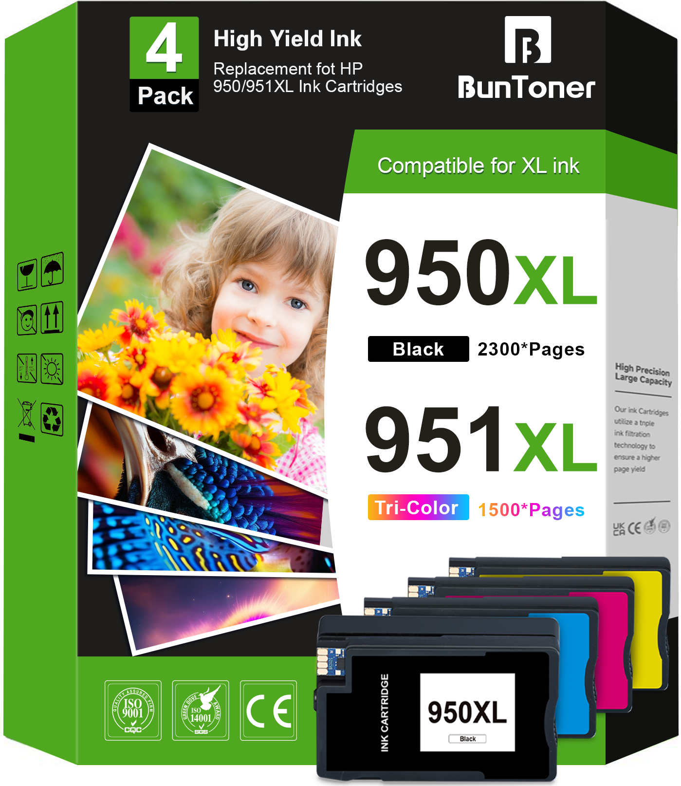 950XL 951XL Ink Cartridges Compatible for HP 950 and 951 XL Ink ...