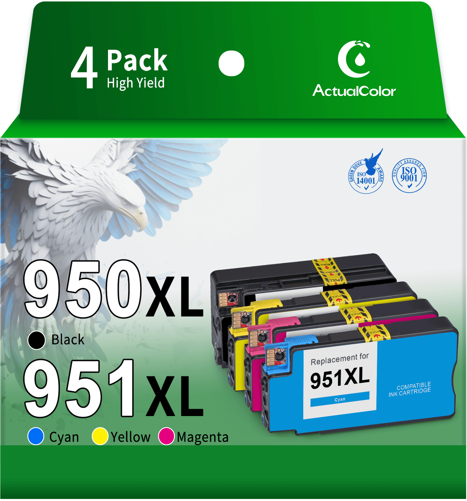 950XL 951XL Ink Compatible for HP 950 and 951 Ink Cartridges for OfficeJet Pro 8600 8610 8620 ...