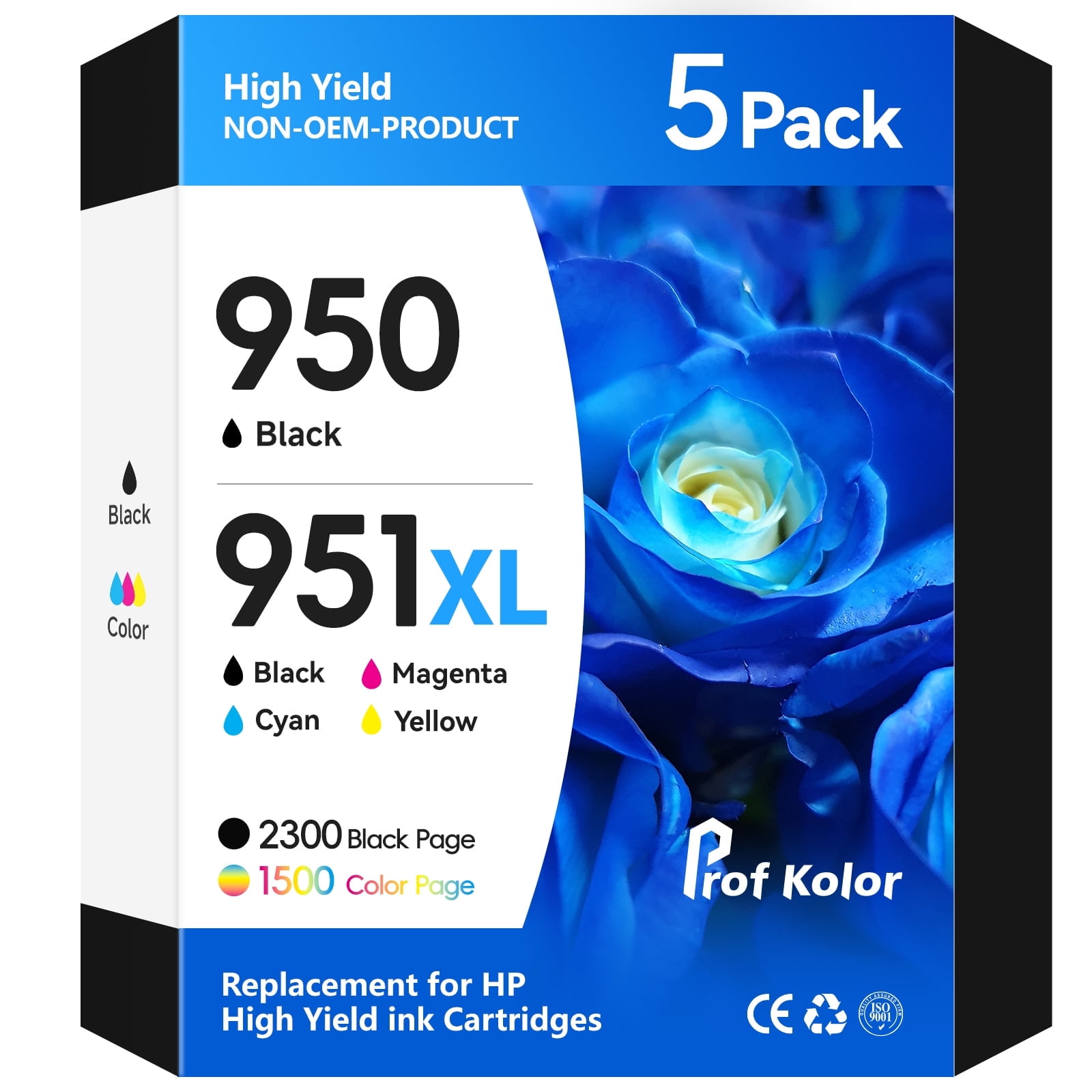 Epson 410XL Ink Cartridges, 5-Pack (2B, 1C, 1M, 1Y) for XP-830/640/530 ...