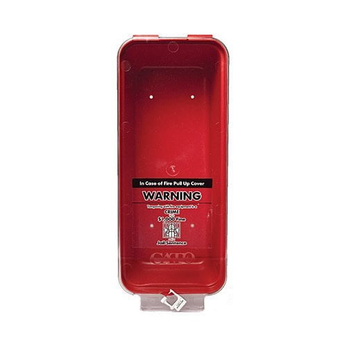 95151 Red Plastic Fire Extinguisher Cabinet, Body and Clear Panel ...