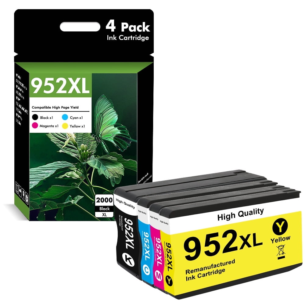 952 952XL Ink Cartridges Compatible for HP 952XL 952 4 Pack for ...