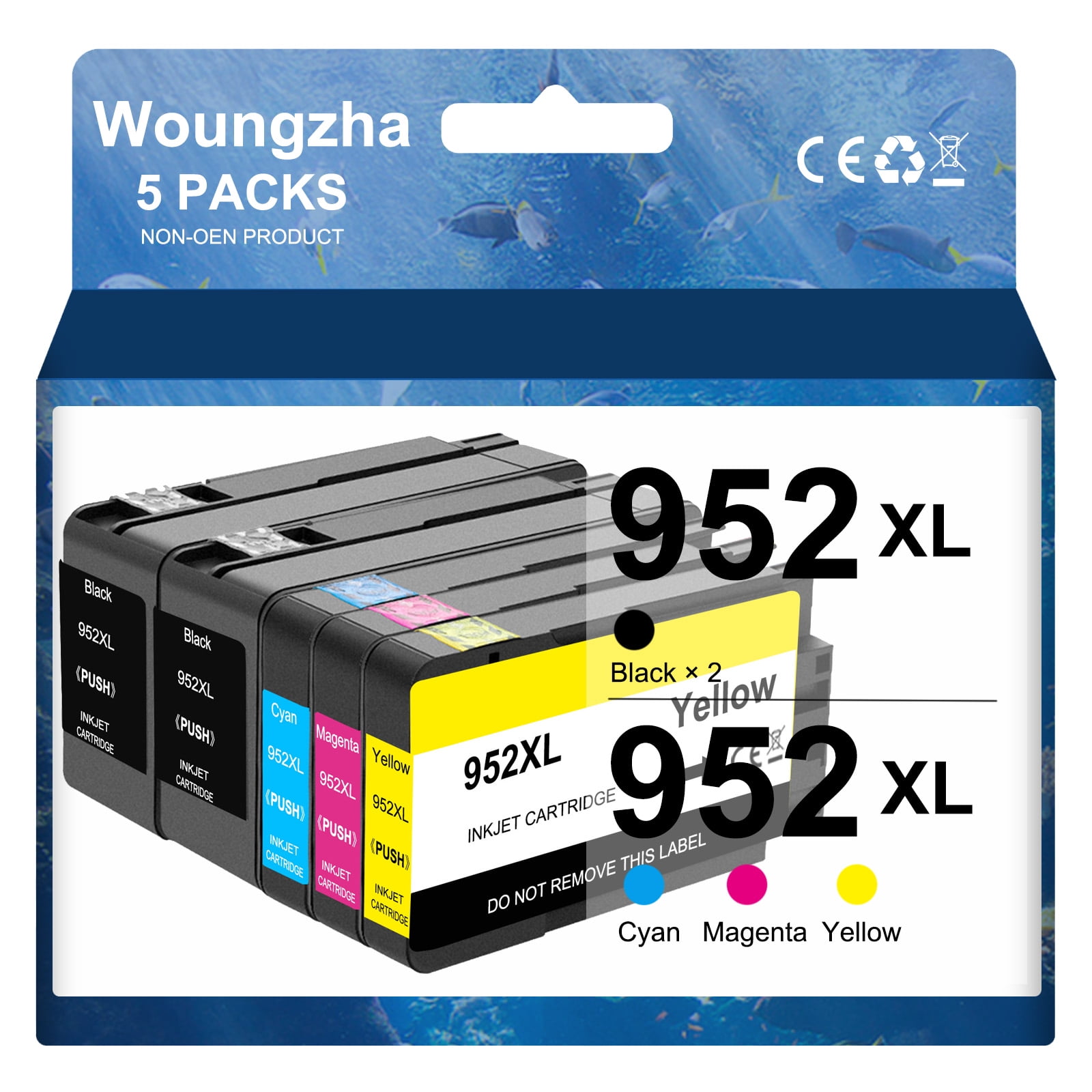 952 XL Ink Cartridges Combo Pack for HP 952XL Ink Compatible with ...
