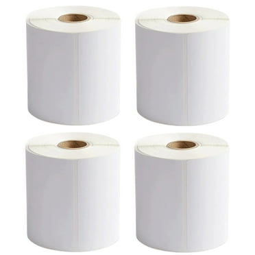NefLaca 4x6 Thermal Labels, 1000 Shipping Labels, 250 per Roll White Perforated Self Adhesive ...