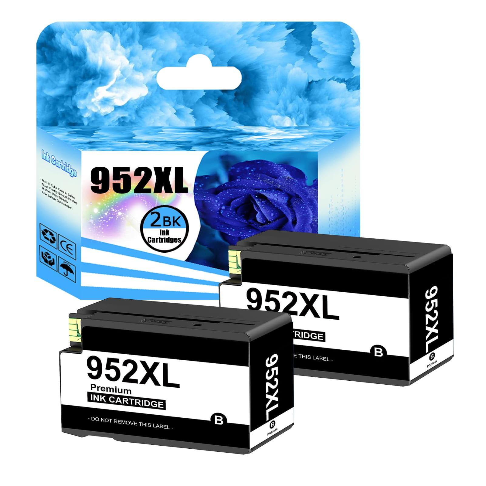 952XL Black Replacement Ink Cartridge Compatible for HP 952xl Ink ...