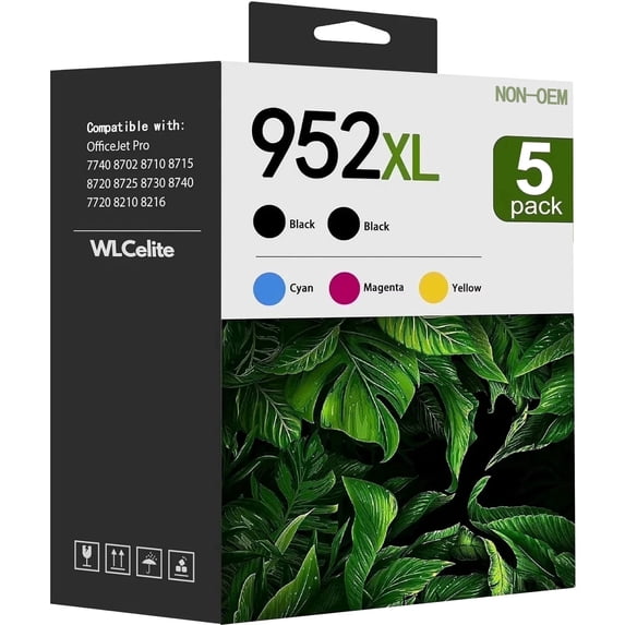 Free Shipping! WLCelite 952 XL Ink Cartridge Compatible for HP ...