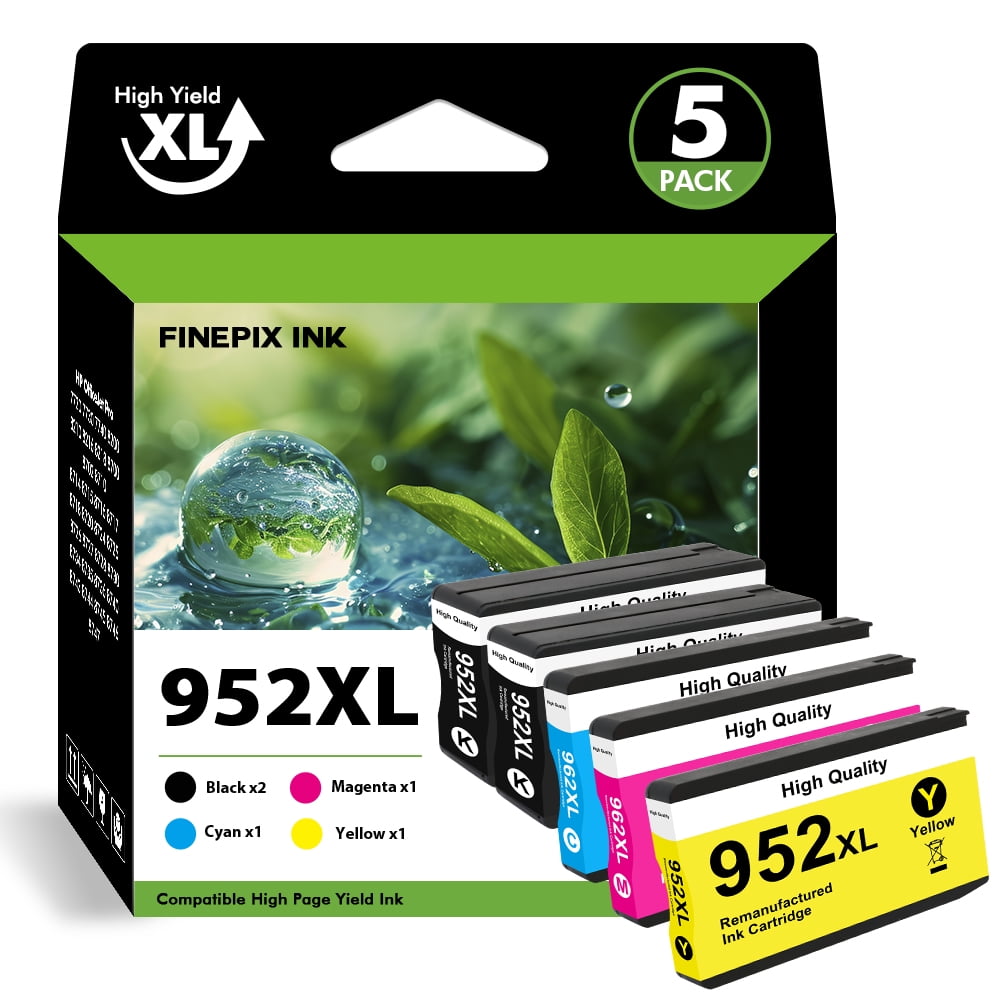 952XL Ink Cartridges Compatible for HP 952 XL Printer Ink Combo Pack ...