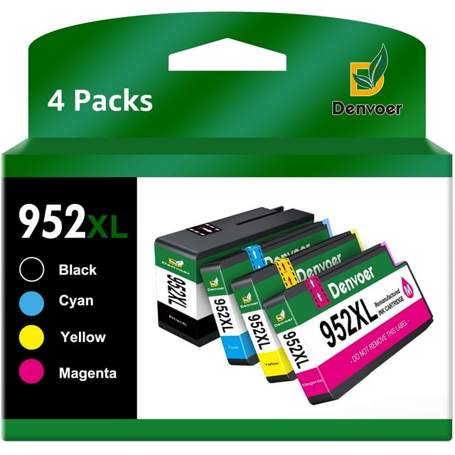 Halofox 952xl High Yield Compatible Ink Cartridges Combo Pack for HP ...