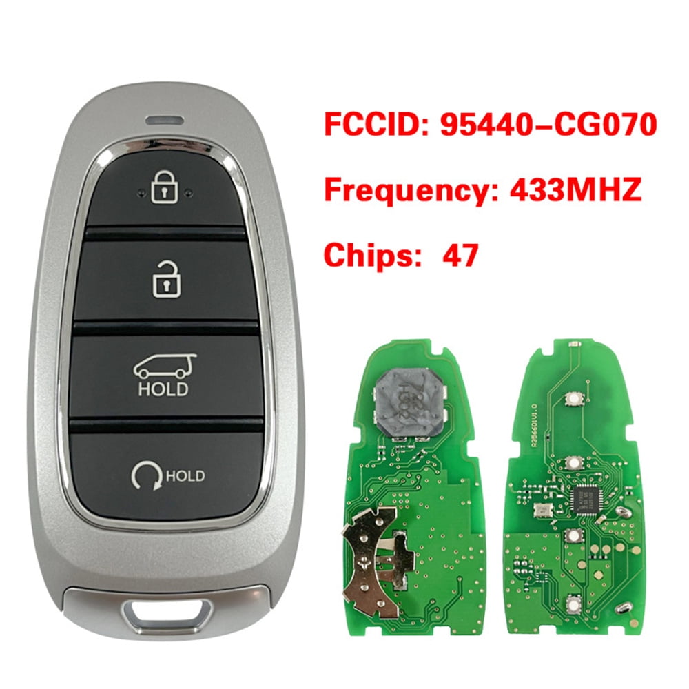 95440-CG070 Smart Remote Key 4 Buttons 433MHz 47 Chip For Hyundai - Walmart.com