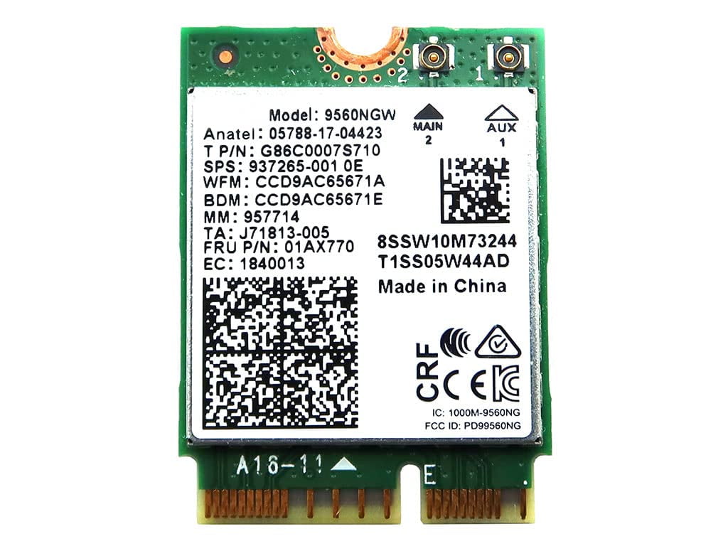 9560NGW Intel M.2 2230 802.11AC Wlan Bluetooth 5.1 Wireless Card ...