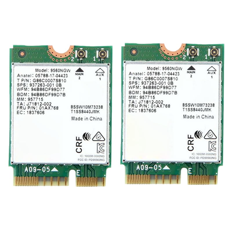 9560NGW WiFi Card 1730Mbps Wireless AC 9560 Dual Band 2.4G+5G Bluetooth ...