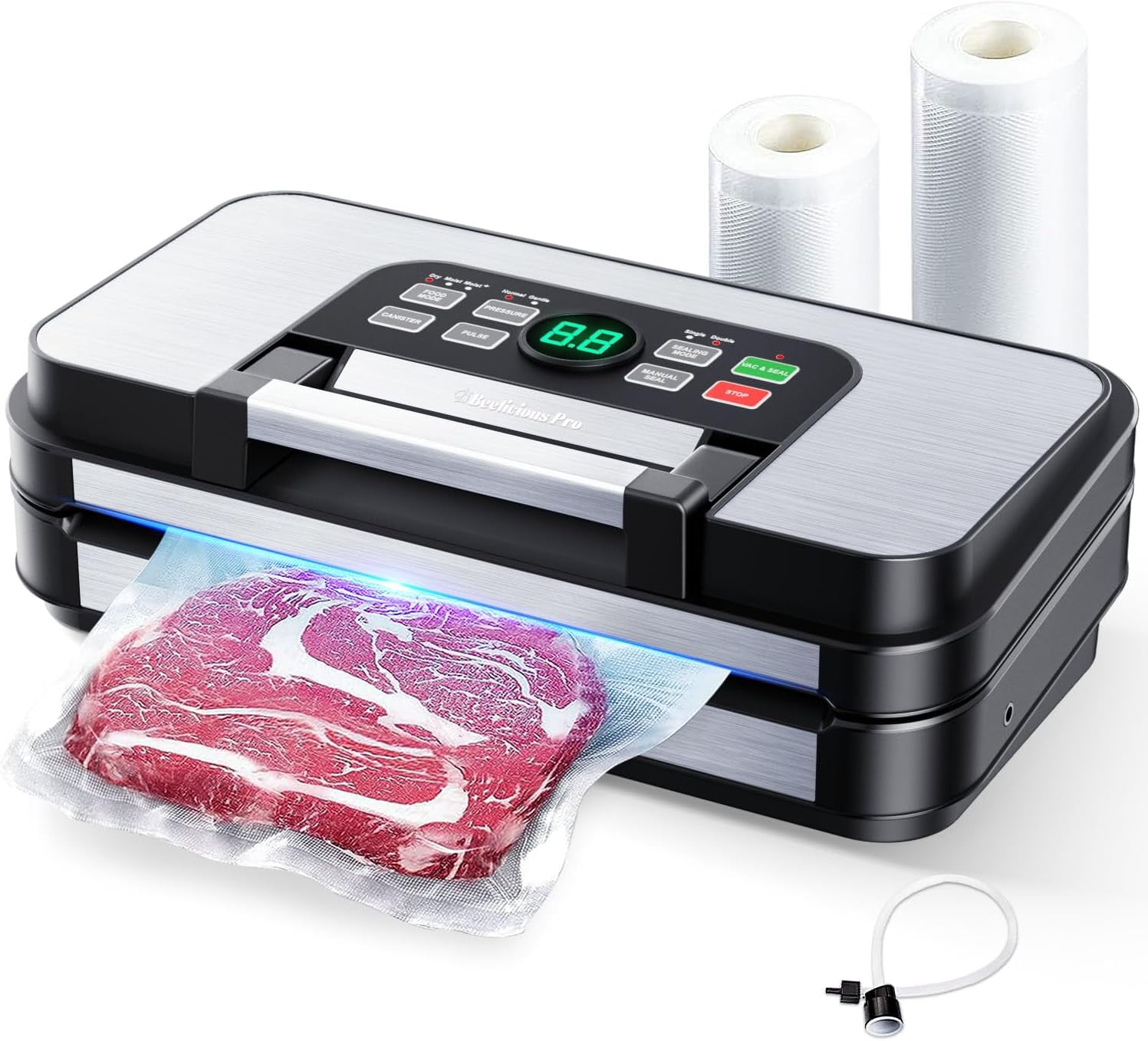 95Kpa Powerful Precision Pro Vacuum Sealer with 10-in-1 Functions, Easy ...