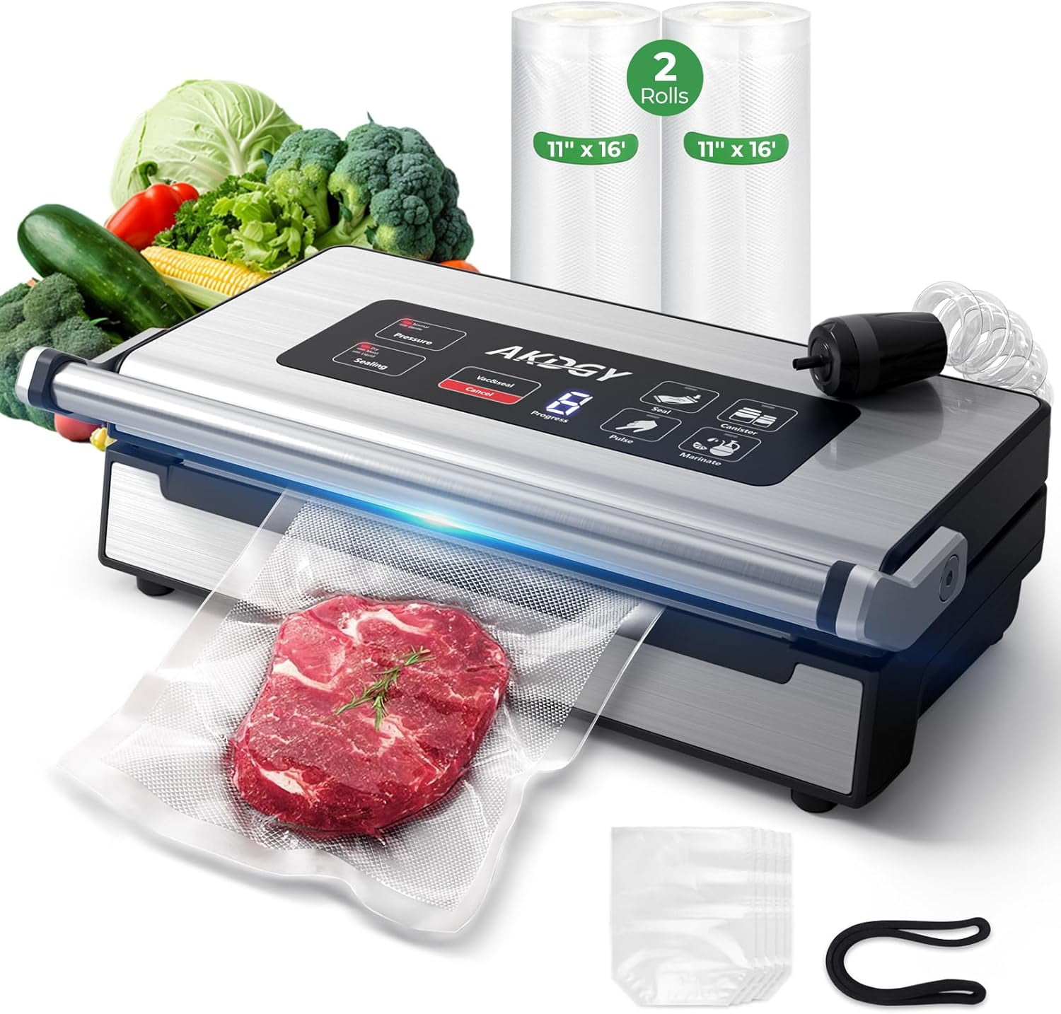 95Kpa Vacuum Sealer Machine Upgraded Commercial Food Vacuum Sealer 14 ...