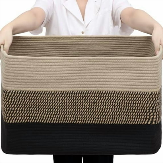 95L Large Blanket Basket, Toy Storage Baskets for Organizing, Blanket ...