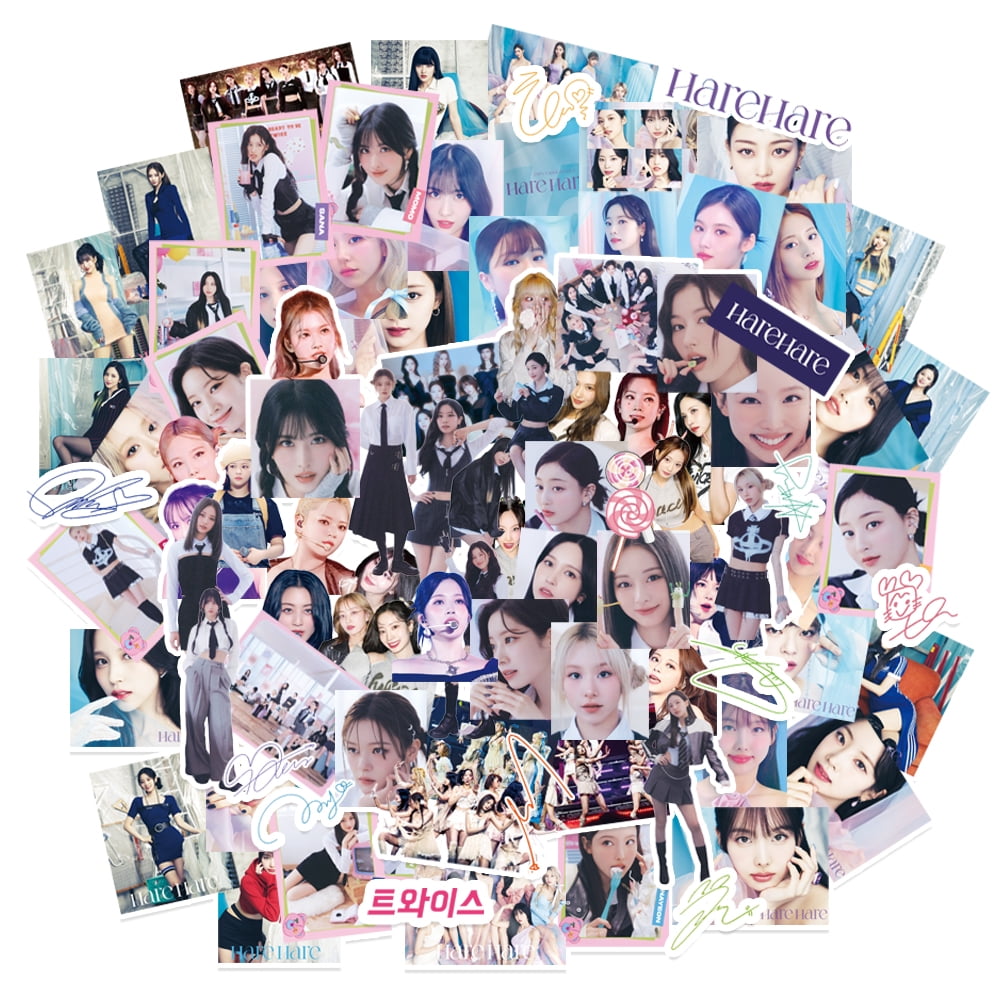 95Pcs Twice Sticker TWICE HareHare Album Sticker Kpop merch Waterproof ...