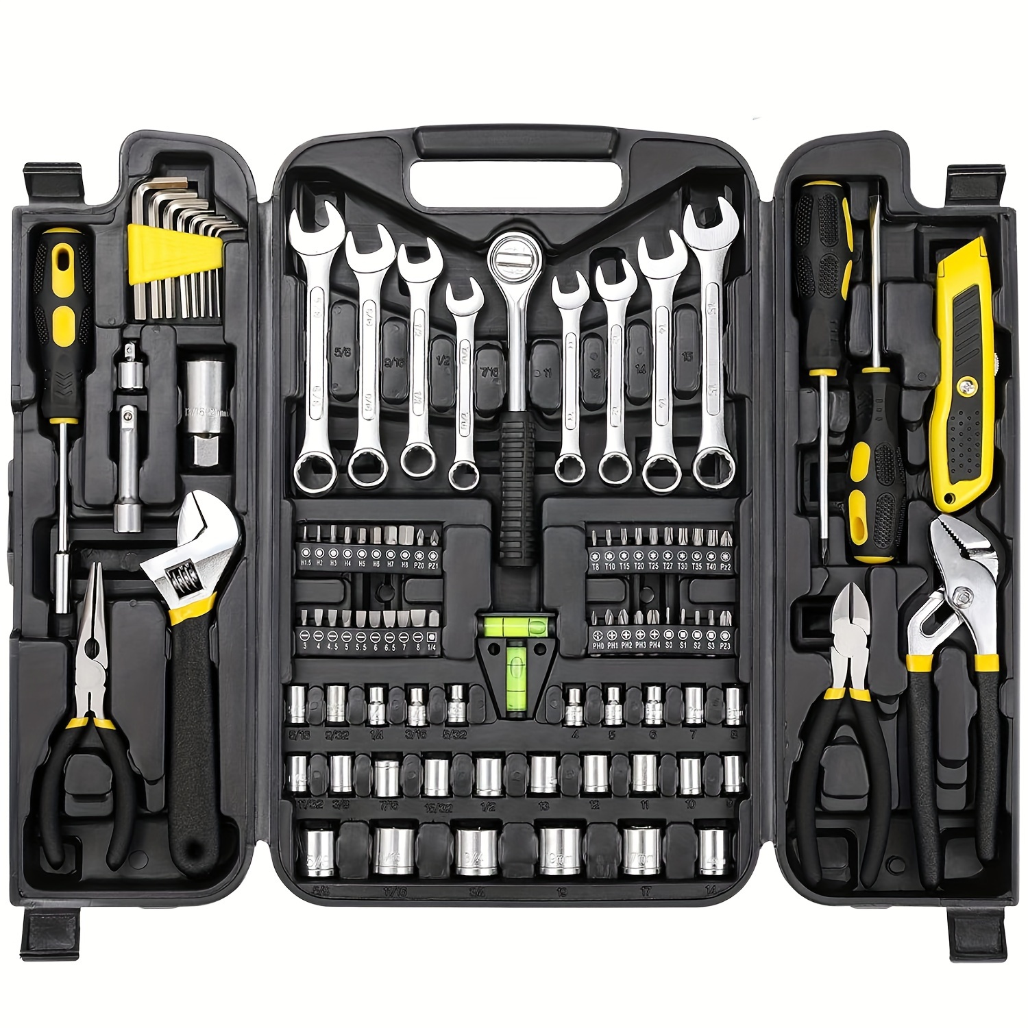 95pcs Red Home & Car Tool Kit - General Repair Set with Portable ...