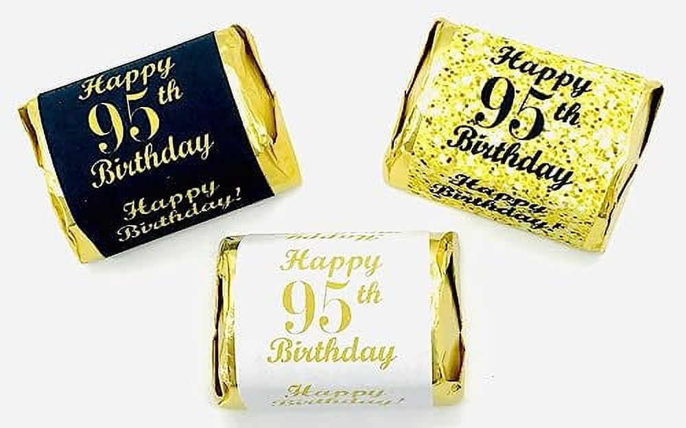 95th Birthday Nuggets Labels, Chocolate Candy Wrapper, (Set of 90 ...