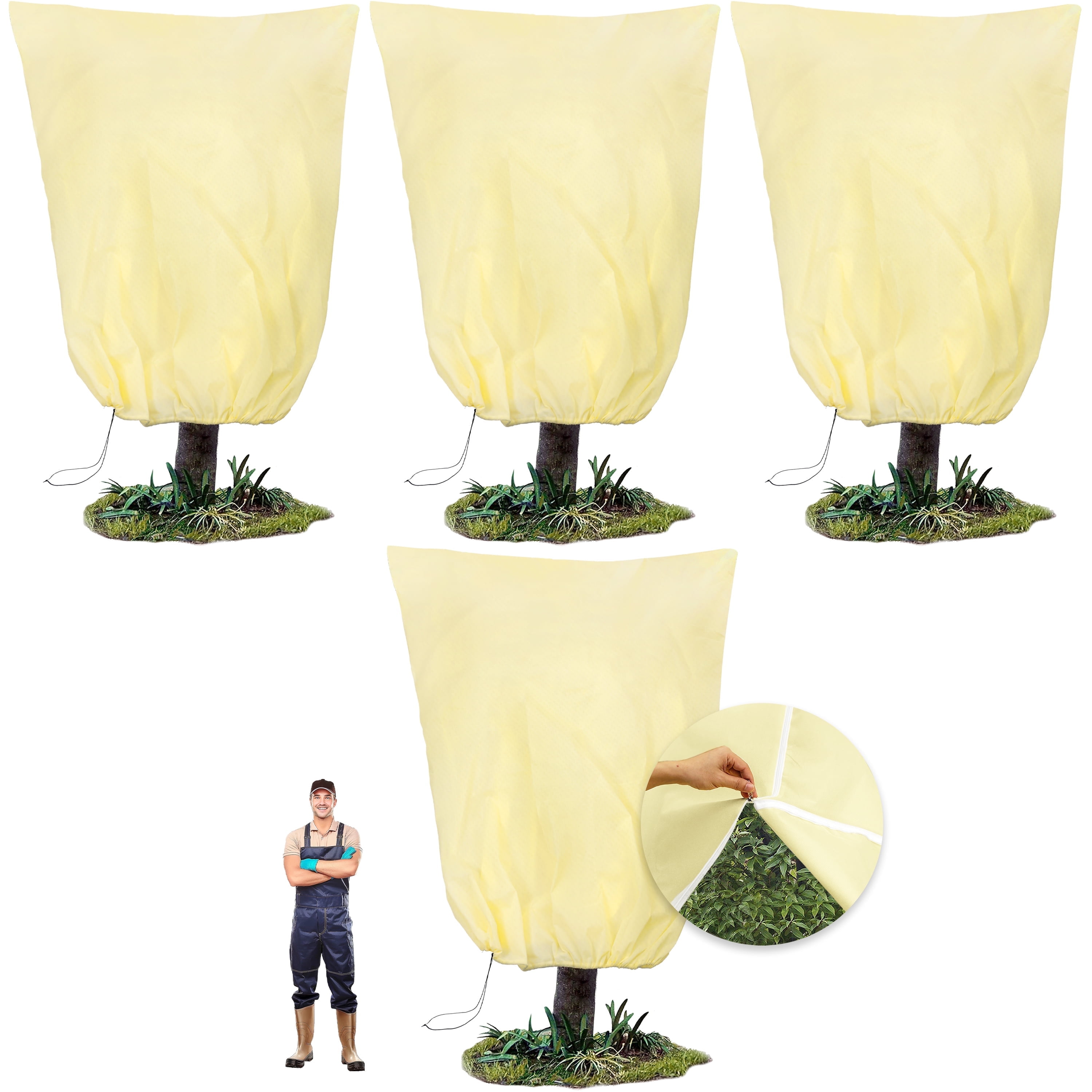 95x80 Inch Huge Plant Covers Freeze Protection Frost Cloth for Outdoor ...