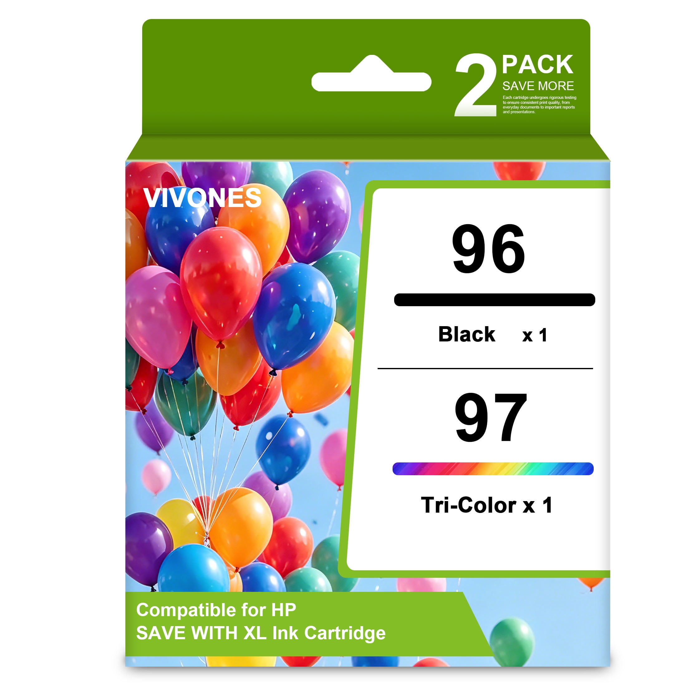 96 97 Ink Cartridges Combo Pack Compatible for 96 and 97 Ink Cartridge ...