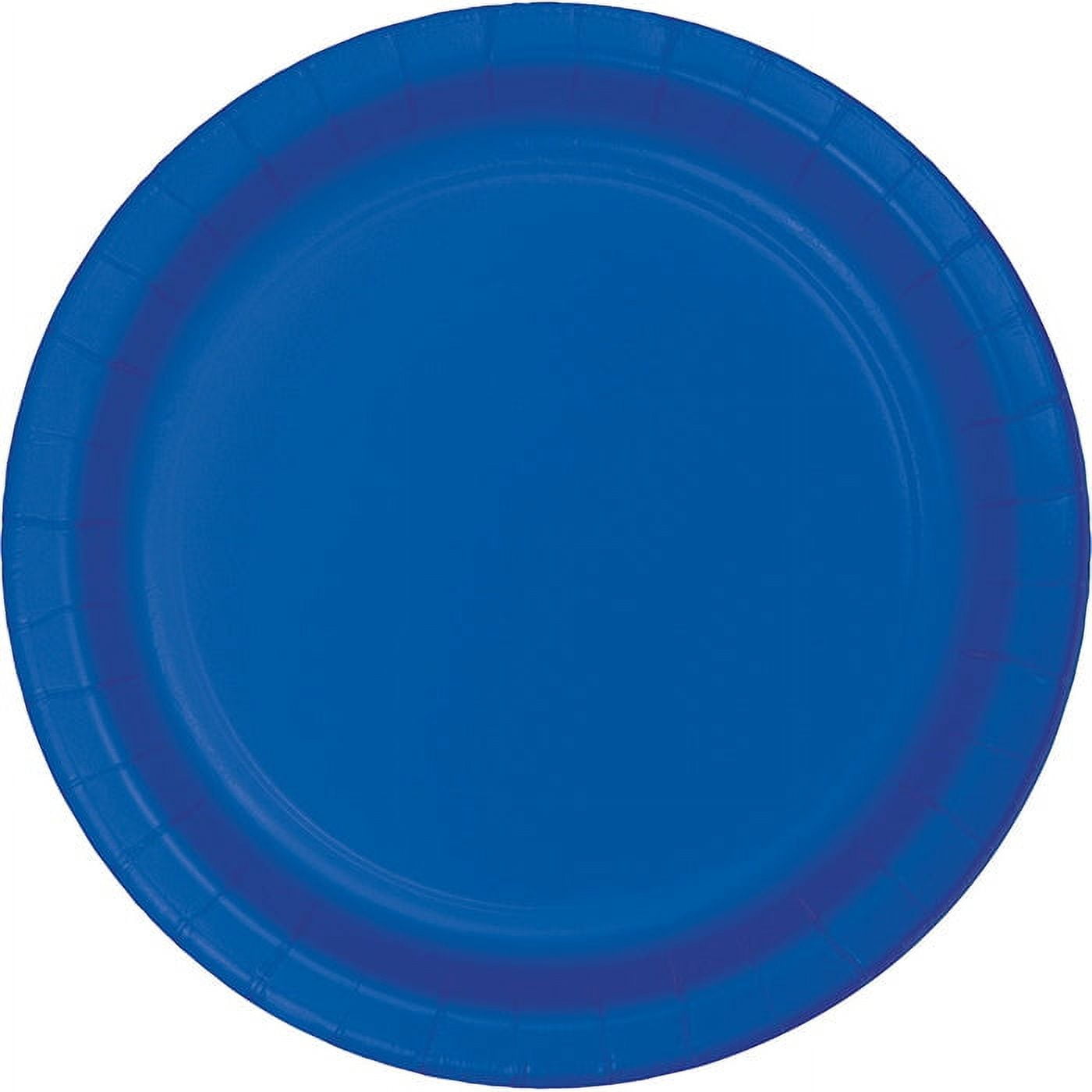 96/Case Bulk Cobalt Blue Value Friendly 8.75 inch Dinner Plates ...