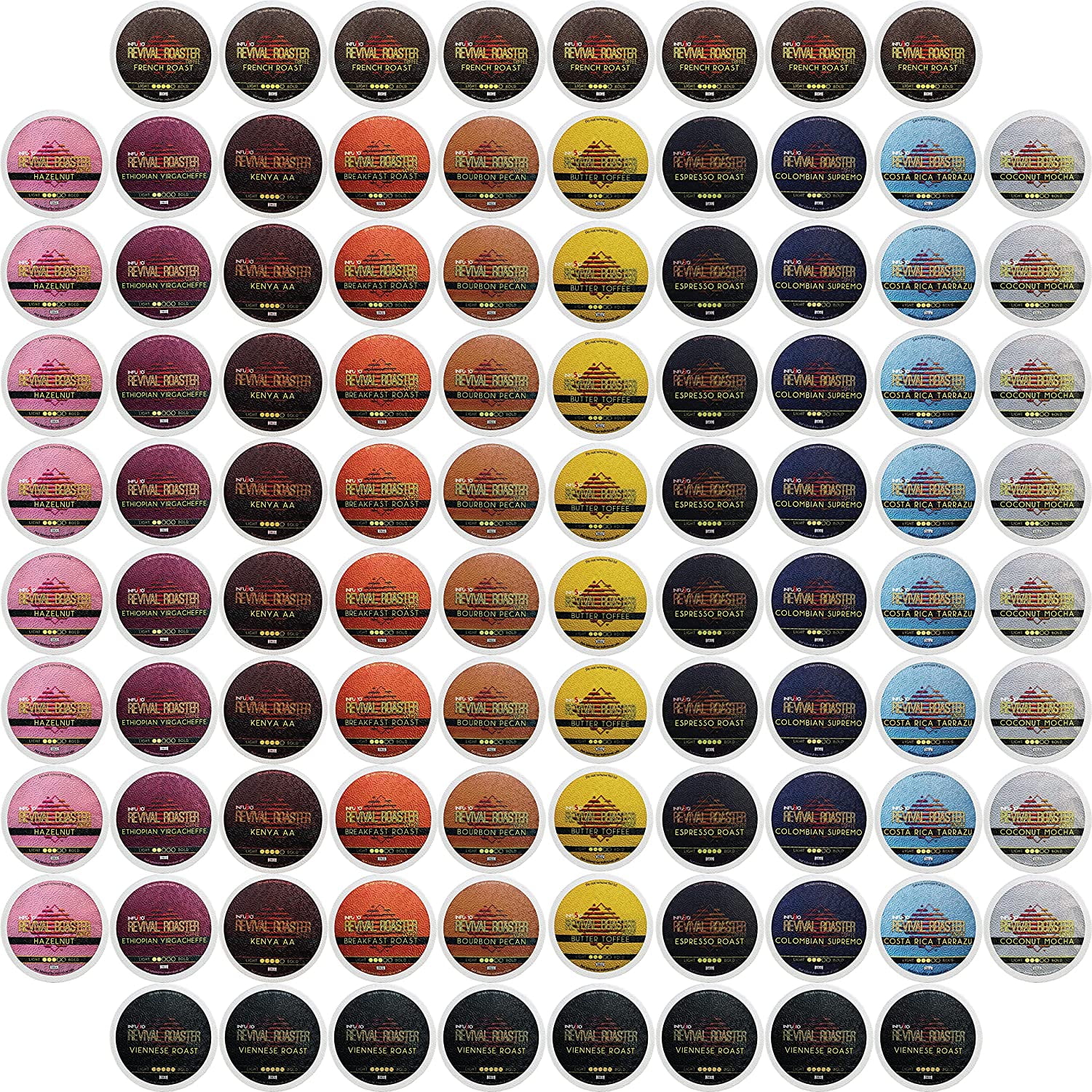 96 Count Coffee Variety Pack (12 amazing blends), Single Serve Coffee ...