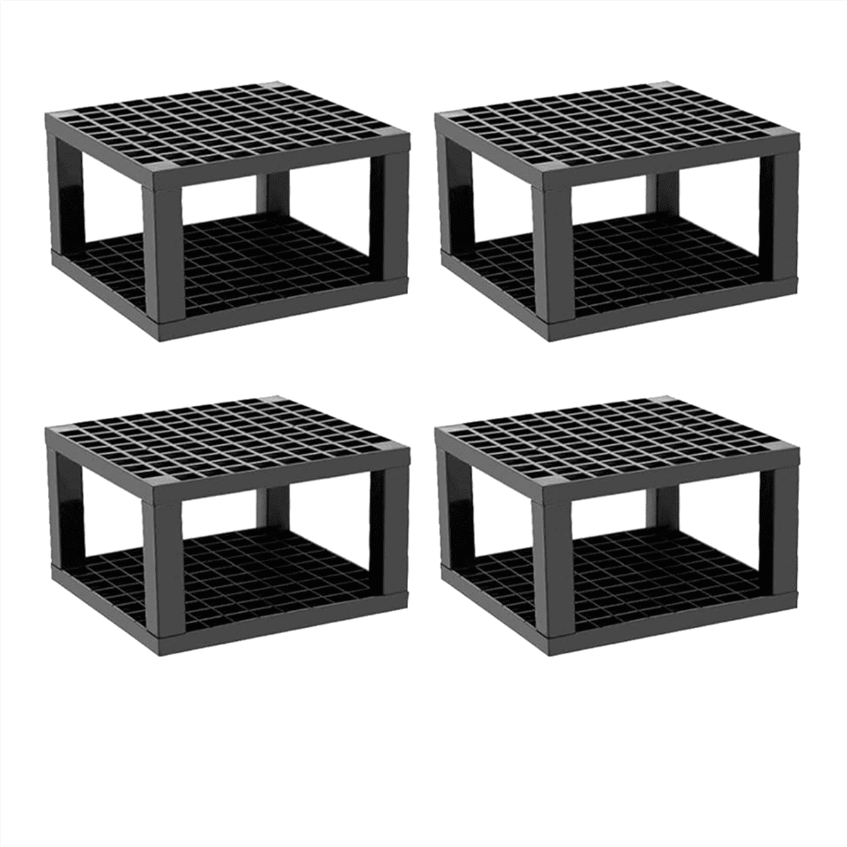 96 Hole Plastic Pencil & Brush Holder, 4 Pack Plastic Desk Stand ...