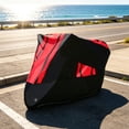 96 Inch Aluminum Foil Heat Insulation Motorcycle Cover Waterproof Sun ...