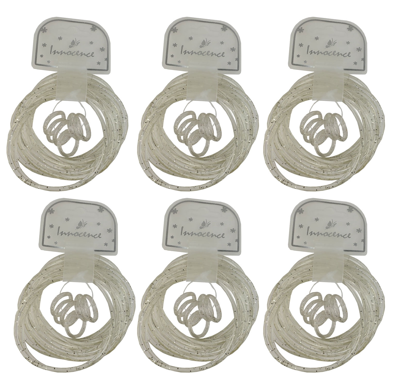 96 Jelly Rubber Bangle Bracelet for Girls Assorted Color with 36 Jelly ...