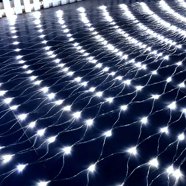 4.9ft x 4.9ft LED Mesh Net String Lights Christmas Fairy String Lights ...