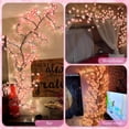 96 LED Cherry Blossom Branch Vine Light, Wall Hanging Decoration Light ...