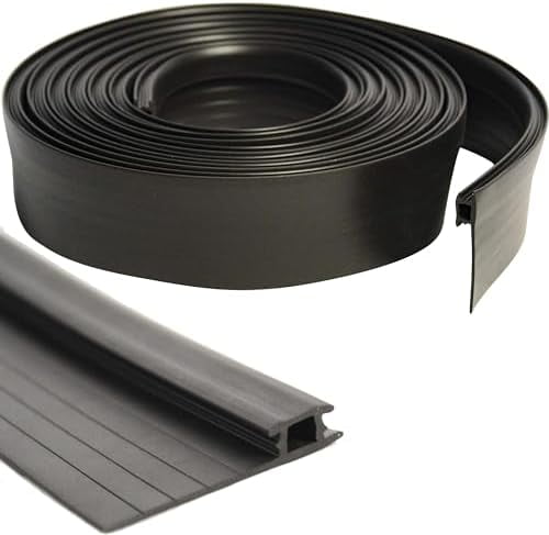 96" Long Black Vinyl Adjustable Width Bug Strip - Screen Door Bug Seal ...