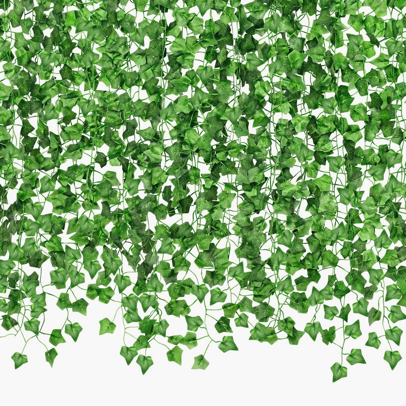 96 Pack 672Ft Artificial Ivy Garland, Fake Vines UV Resistant Greenery ...