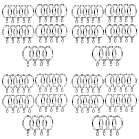 96 Pack Metal Curtain Rings, 30mm Internal Diameter Eyelets for Curtain ...