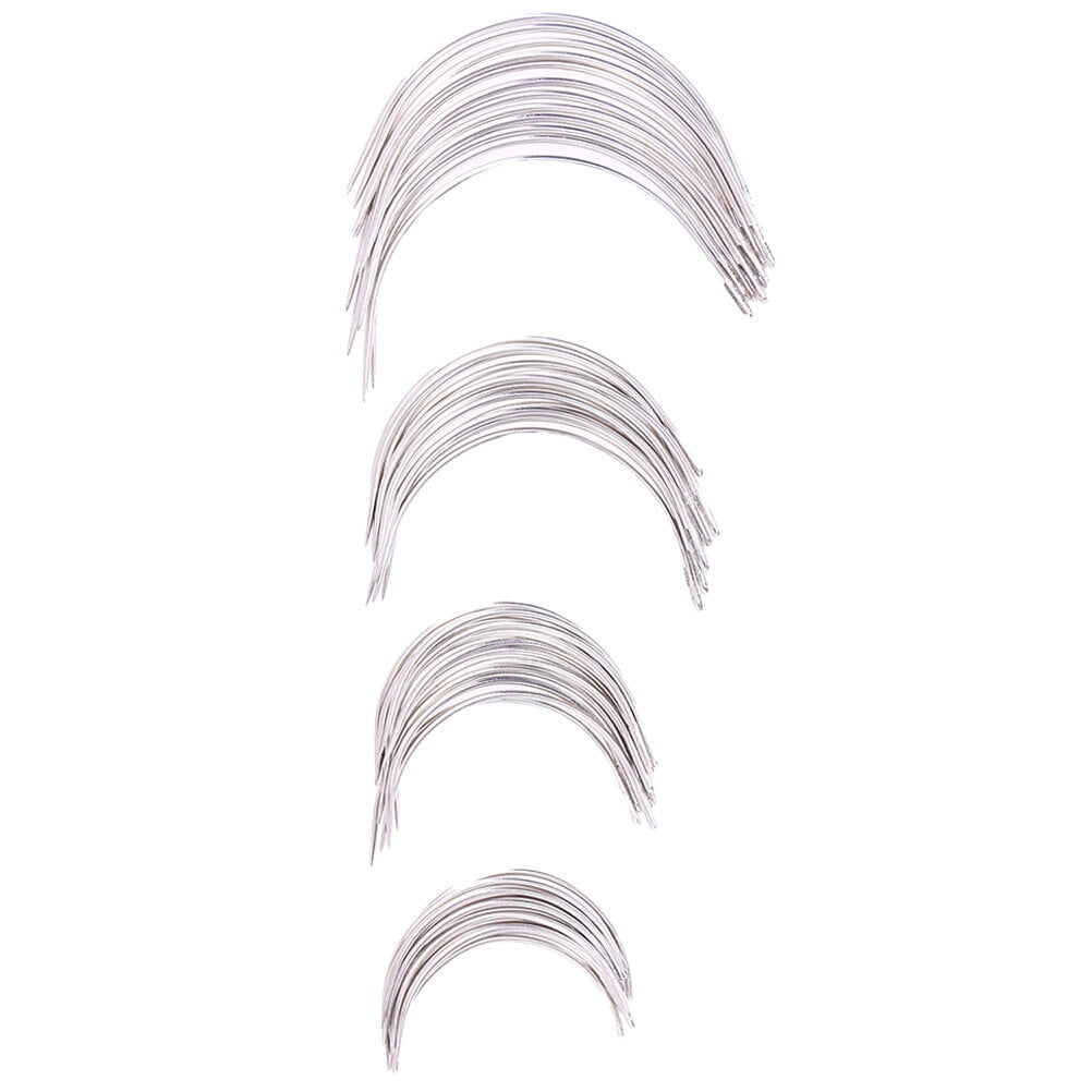 Worgeous 96pcs Silver C Type Weaving and Curved Hand Sewing Needles for ...