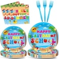 96 Pcs Happy Last Day of School Paper Party Plates and Napkins for ...