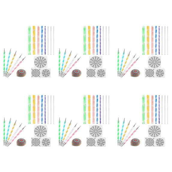 96 Pcs Mandala Dotting Tools for Painting Rocks Mandala Stencils Kit ...