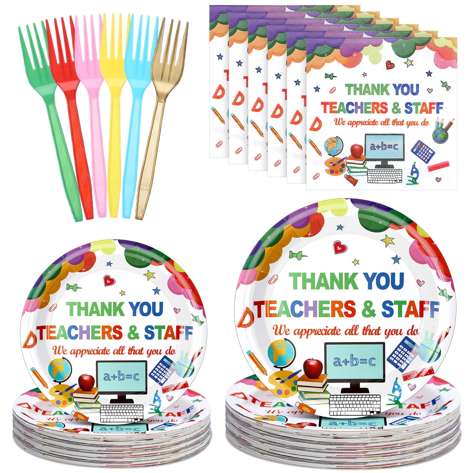 96 Pcs Thank You MMF7 Teacher and Staff Appreciation Supplies We ...