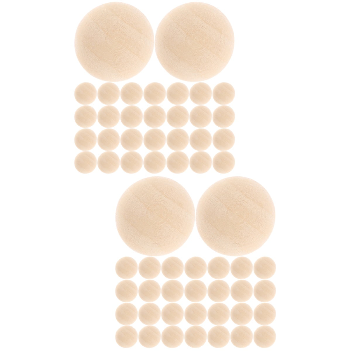 FENGGUIQU Durable Khaki Wooden Hemispheres for Wreath Making and Crafts ...