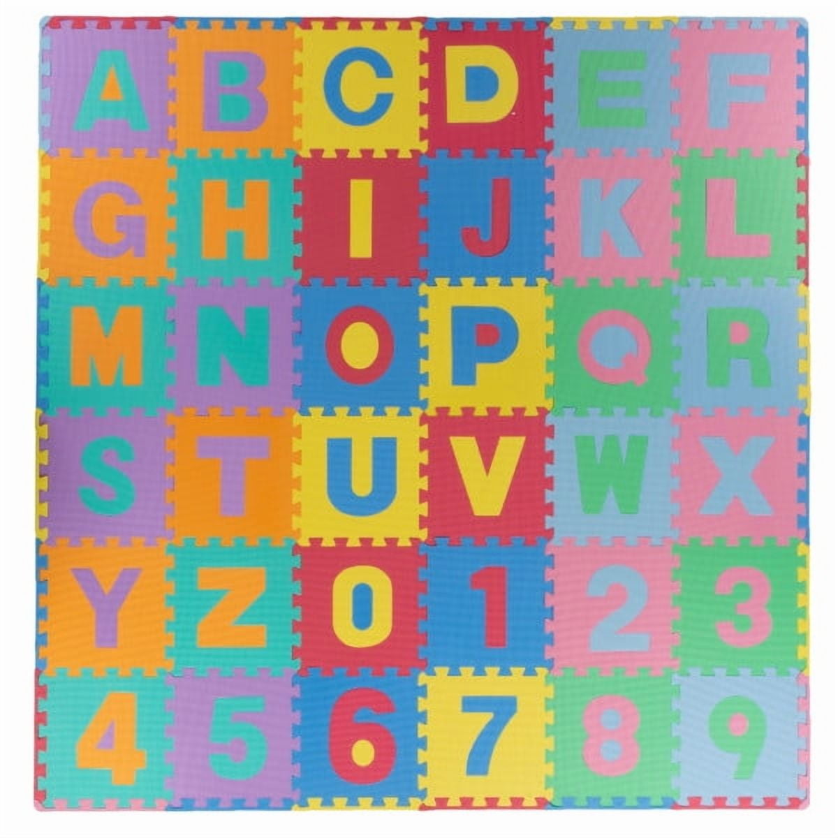 Trademark Games Kids' 96-Piece Foam Floor Puzzle Play Mat (Multicolored ...