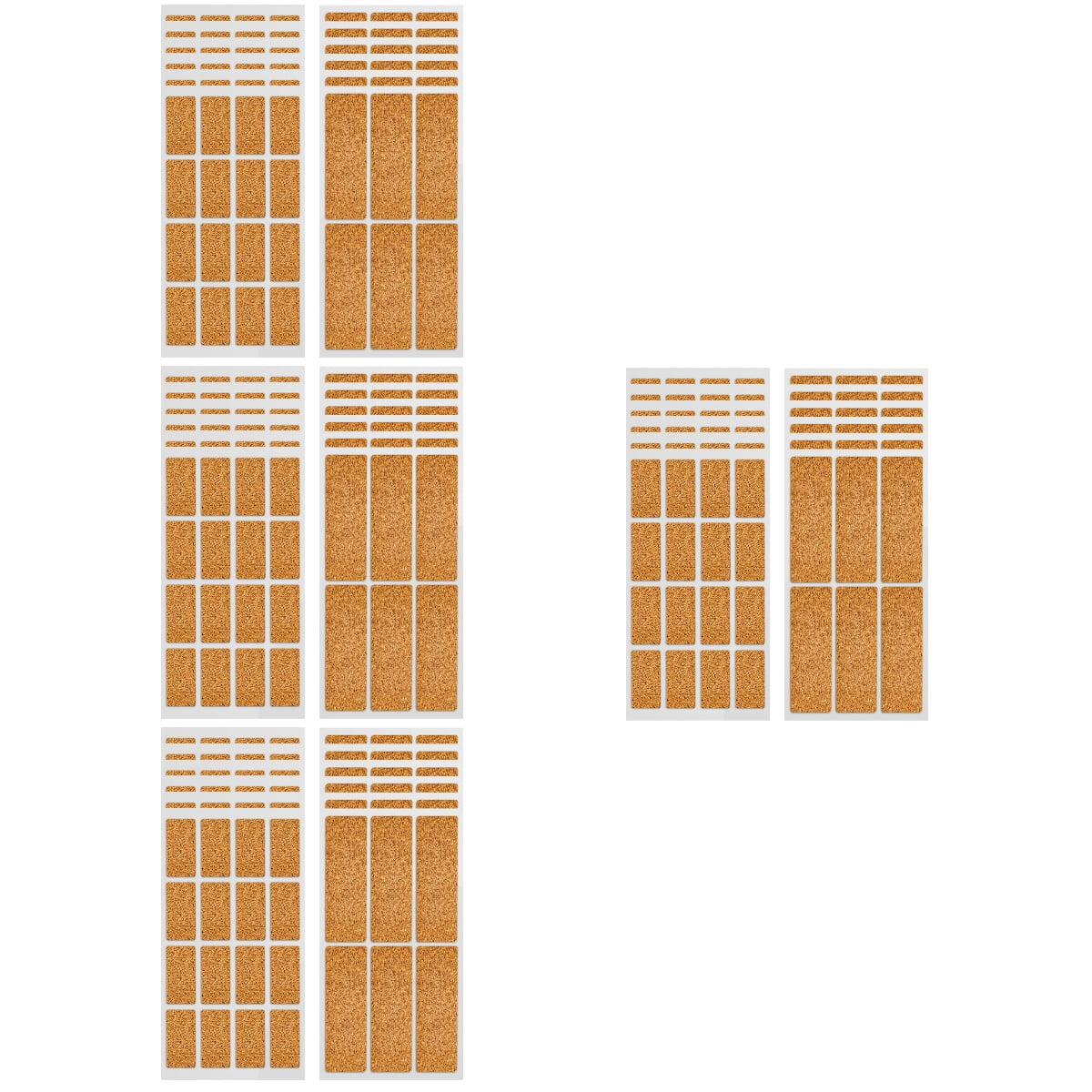 96 Sheets Household Food Labels Blank Cork Label Stickers Multi ...