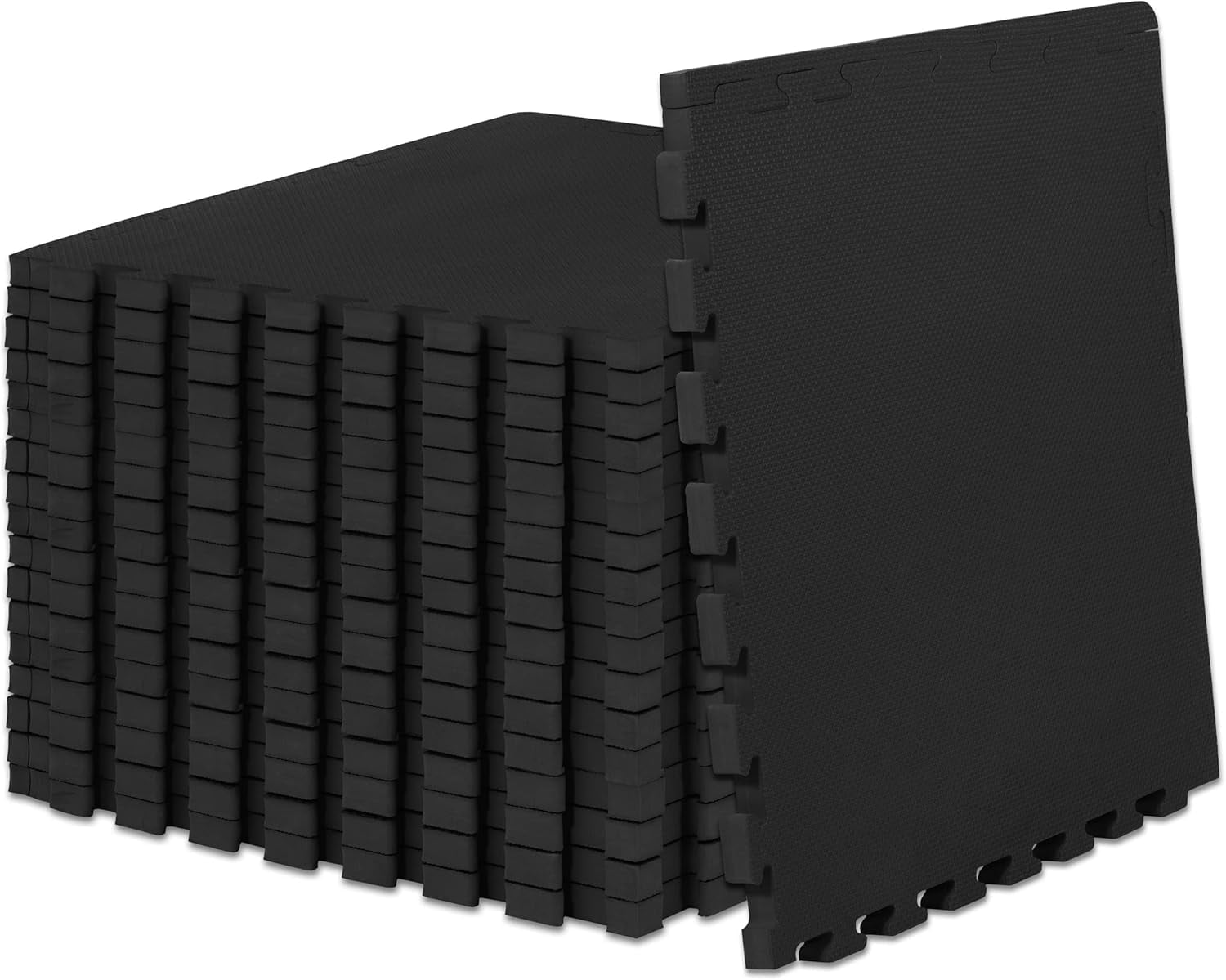 96 Sq Ft Grey 3/4 Inch Extra Thick Puzzle Exercise Mat, EVA Foam ...