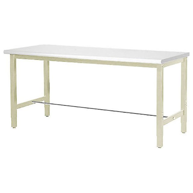 96"W x 30"D Adjustable Height Workbench, 1-5/8" Thick Plastic Laminate ...