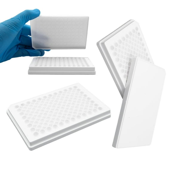 96-Well Polystyrene Flat-Bottom Microplate, Kashi Scientific White ...