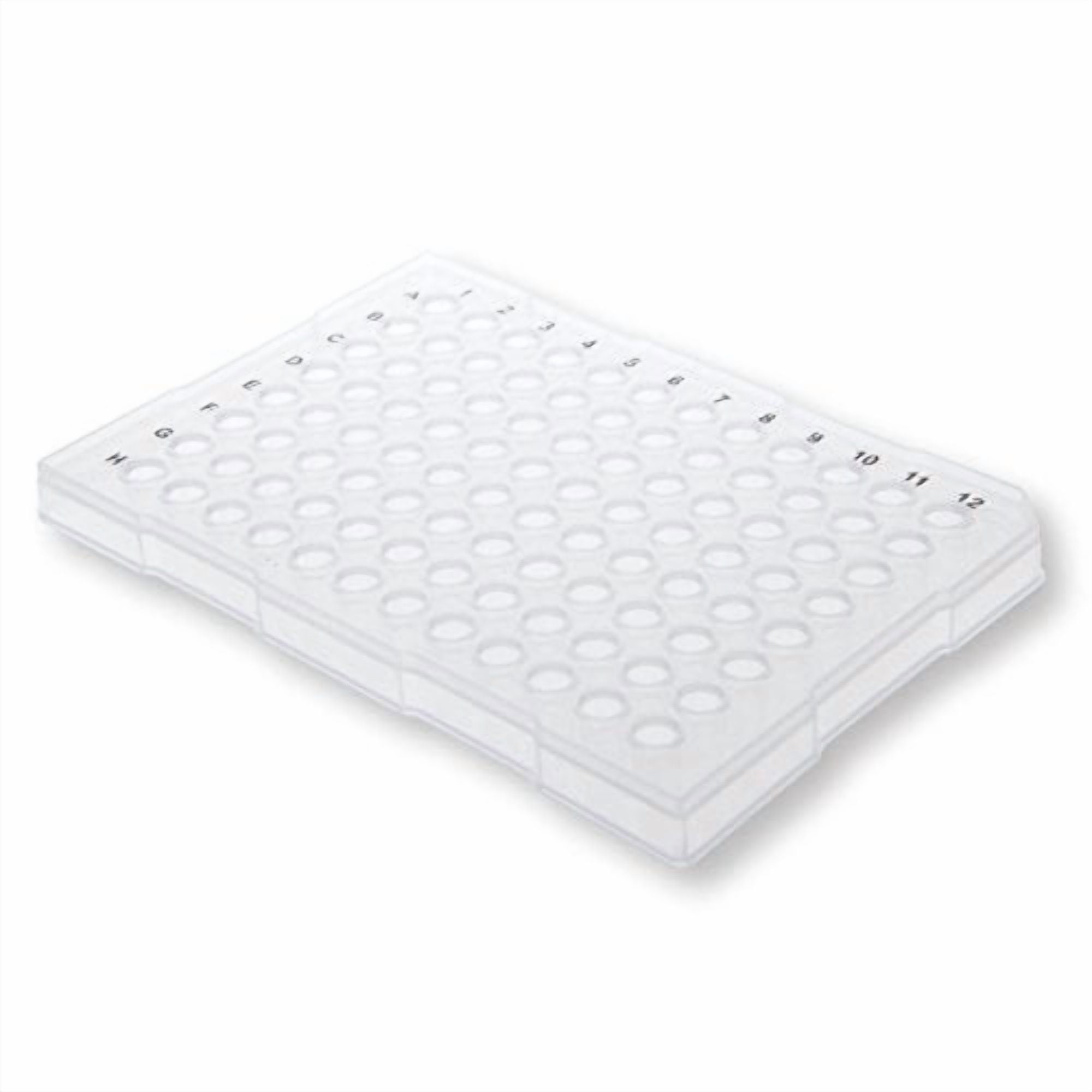 96-Well Semi-Skirted PCR Plate, Raised Rim, Natural, 25 Plates/Unit ...