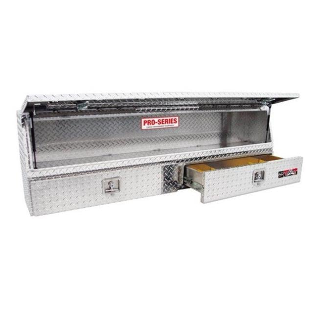 96 in. Brute High Capacity Contractor Single Door Top Mount Tool Box ...