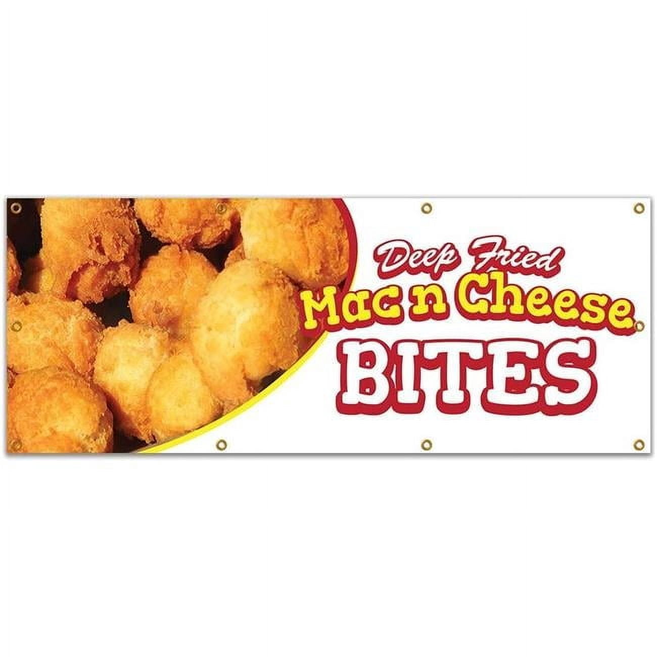 96 in. Mac N Cheese Bites Banner with Concession Stand Food Truck ...