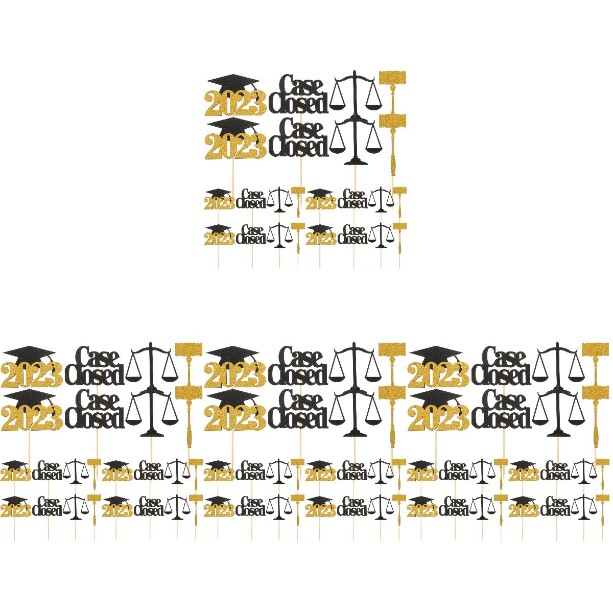 96 pcs Graduation Party Cupcake Toppers Graduation Decorations 2023 ...
