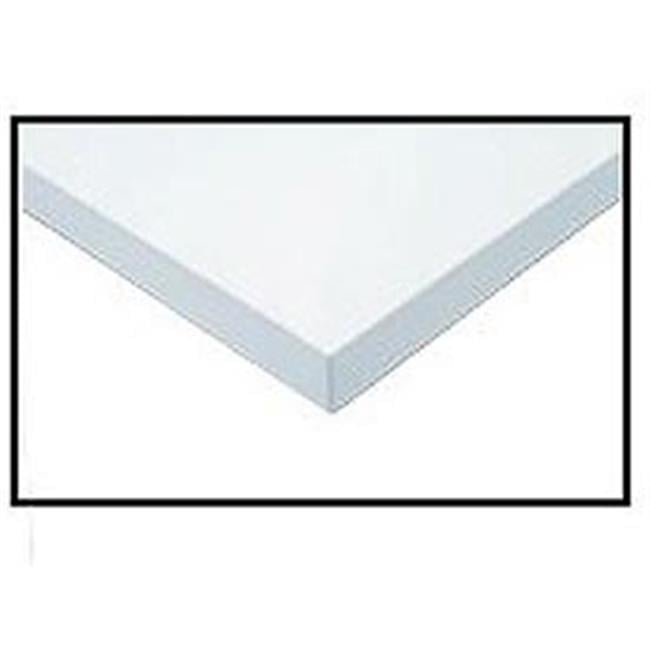 96 X 30 X 1 25 In Esd Square Edge Workbench Top White