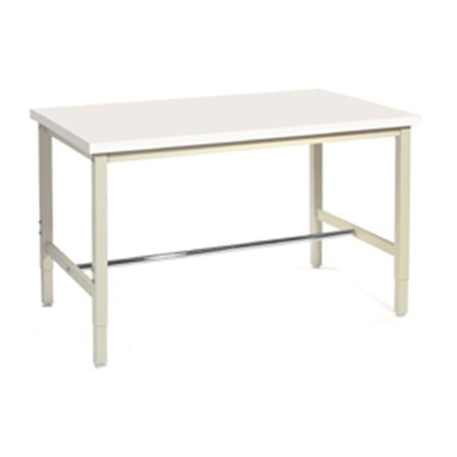 96 x 36 in. Production Workbench - Plastic Laminate Square Edge - Tan ...